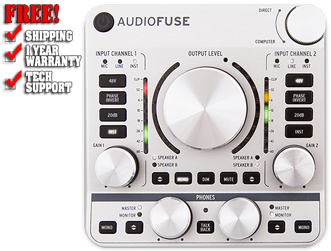 Arturia Audiofuse USB Audio Interface Silver | DJ Sound Cards | Chicago ...