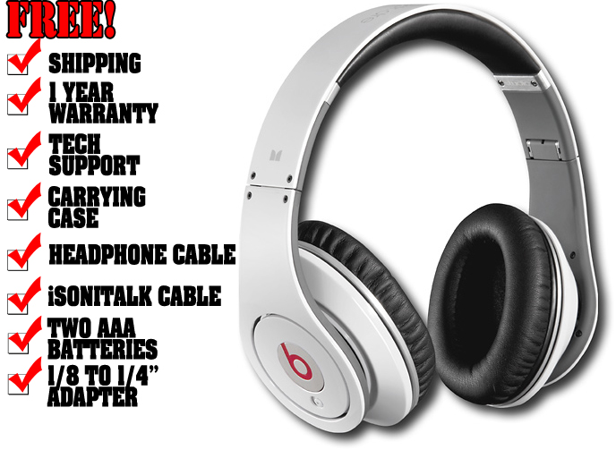 Beats by Dr. Dre Monster Studio White
