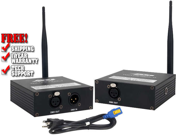 American DJ WiFlex DMX System Wireless DMX System for DJ Lights