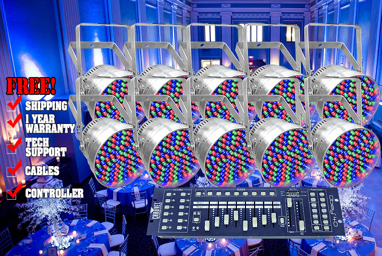 Chauvet LEDrain 56C Uplighting System | DJ Uplight Packs | DJ Lights ...