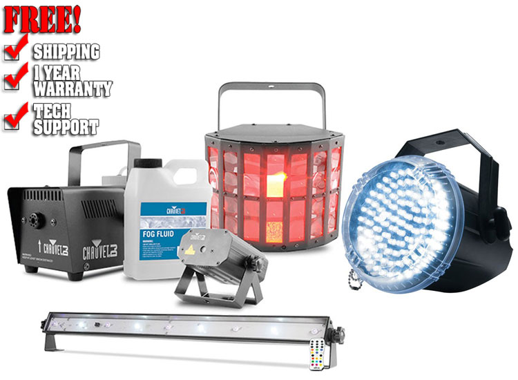 Chauvet Jam Pack Gold + Big Shot 2 Strobe | DJ Light Packages | 123dj.com