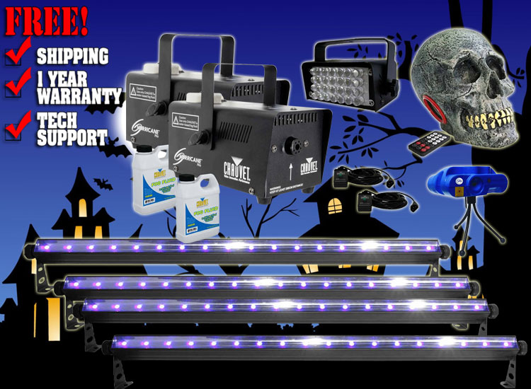 Halloween Fog & Lighting Horror Package 2 | DJ Halloween Lights | 123dj.com