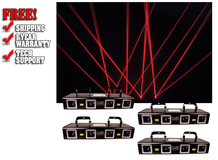 X-Laser Aurora 4C Crimson Quad Aperture Laser 4-Pack| Light Packages ...