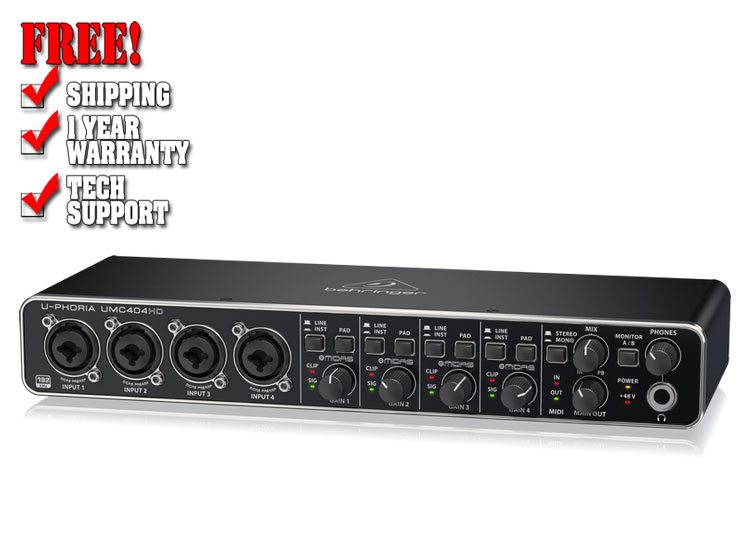 Behringer U-PHORIA UMC404HD | DJ Microphones | DJ Audio | Chicago DJ ...