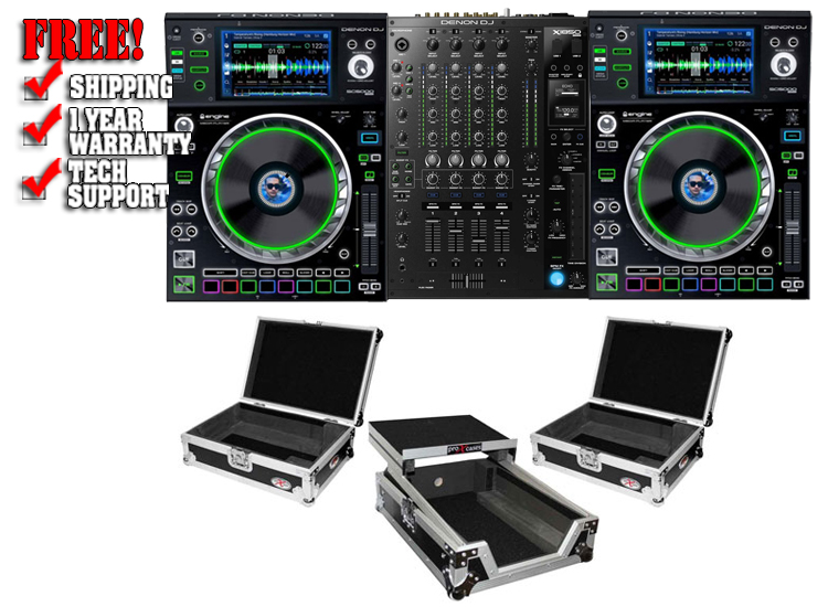 (2) Denon SC5000 Prime Media Players and X1850 Prime 4-Channel Club ...